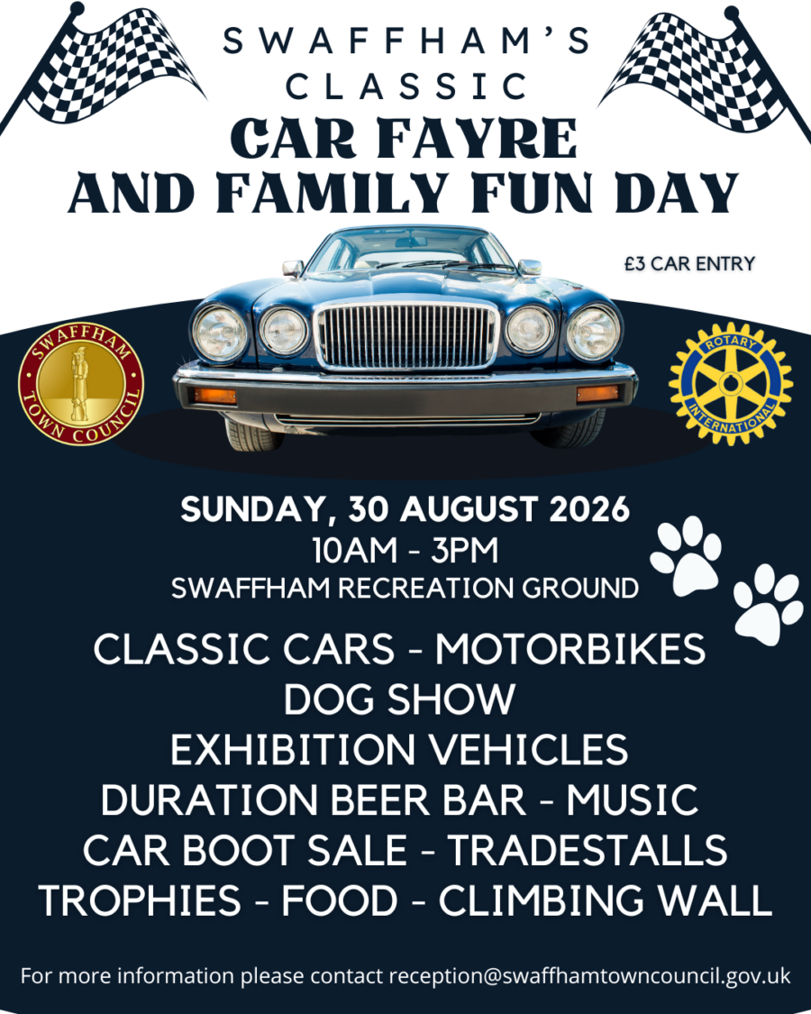 Classic Car Fayre and Family Fun Day | Swaffham Town Council